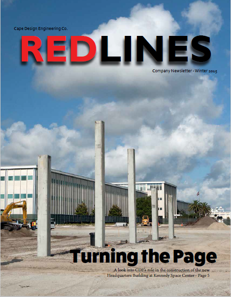 Cde Redlines Newsletter Winter 2015 Edition Cape Design Engineering Co